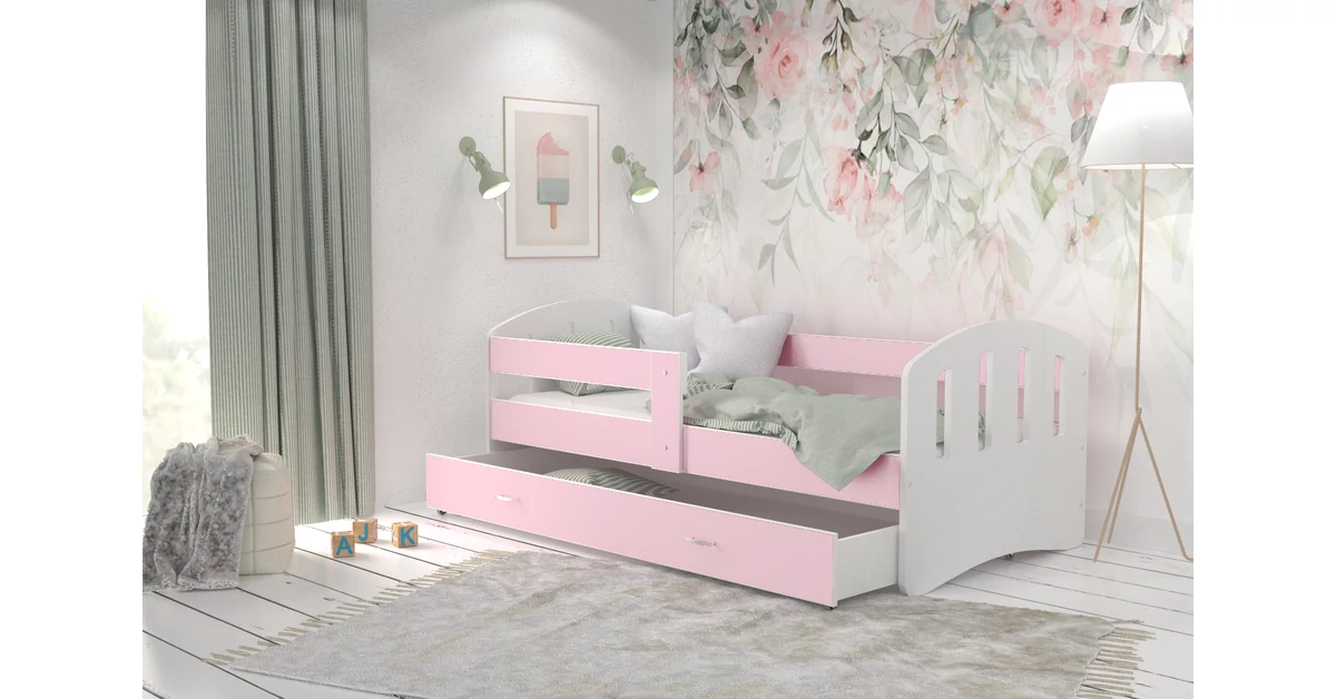 HAPPY leesésgátlós gyerekágyak ágyneműtartóval